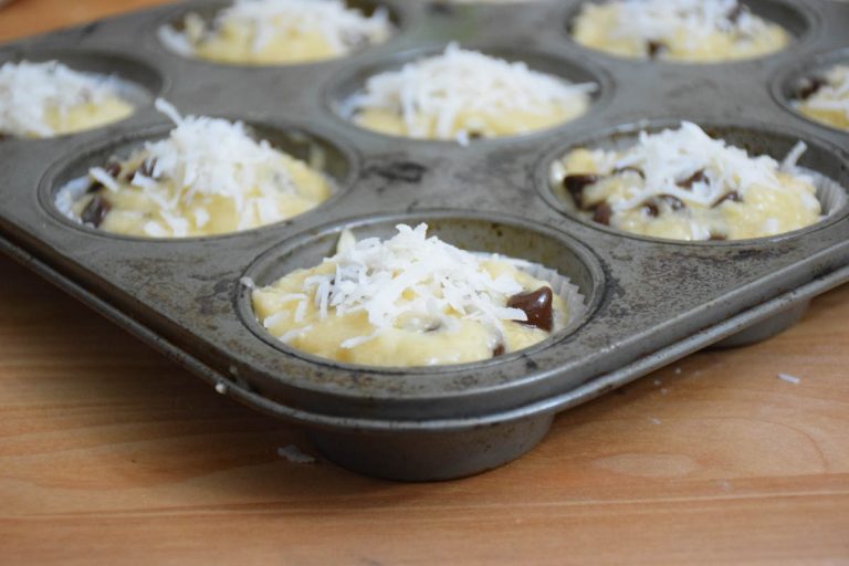 Coconut Chocolate Chip Muffins - Grumpy's Honeybunch