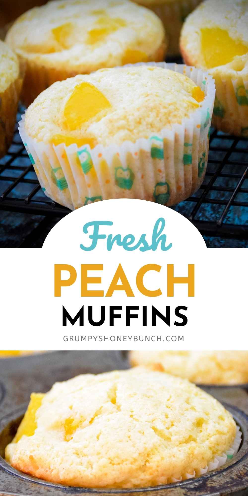 Peach Muffins - Grumpy's Honeybunch