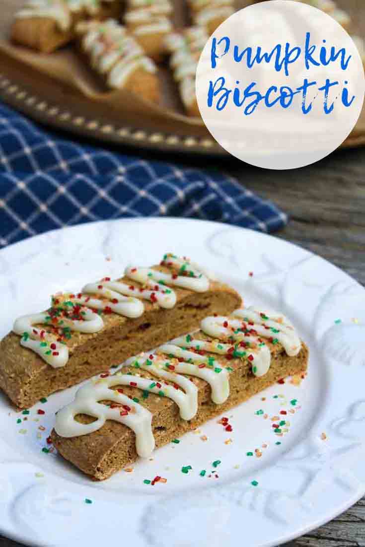 Pumpkin Biscotti with a Vanilla Drizzle - Grumpy's Honeybunch