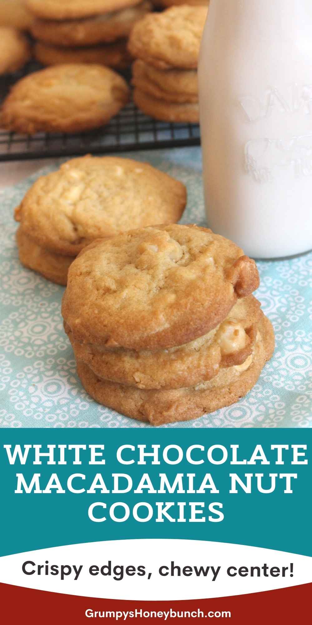 White Chocolate Macadamia Nut Cookies - Grumpy's Honeybunch