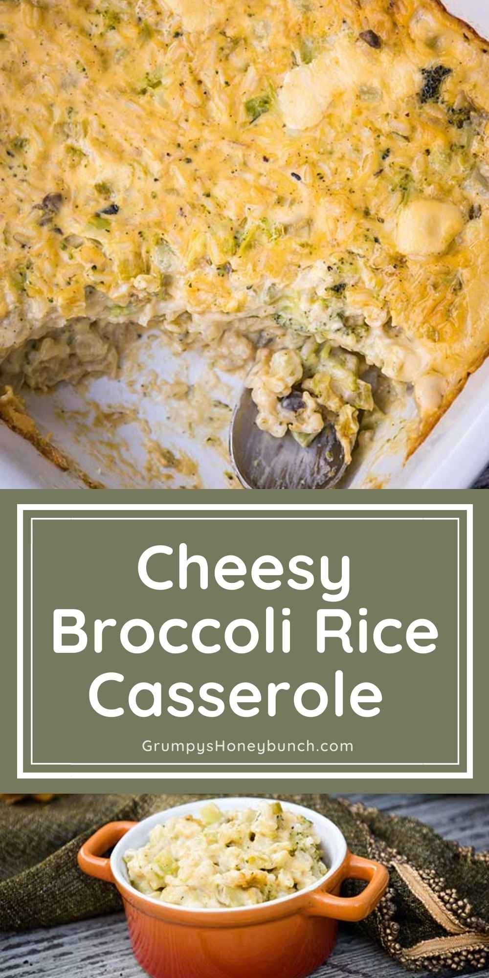 Easy Broccoli Rice and Cheese Casserole - Grumpy's Honeybunch