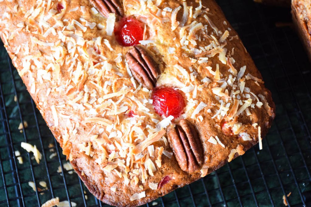 Cherry Coconut Banana Pecan Bread - Grumpy's Honeybunch