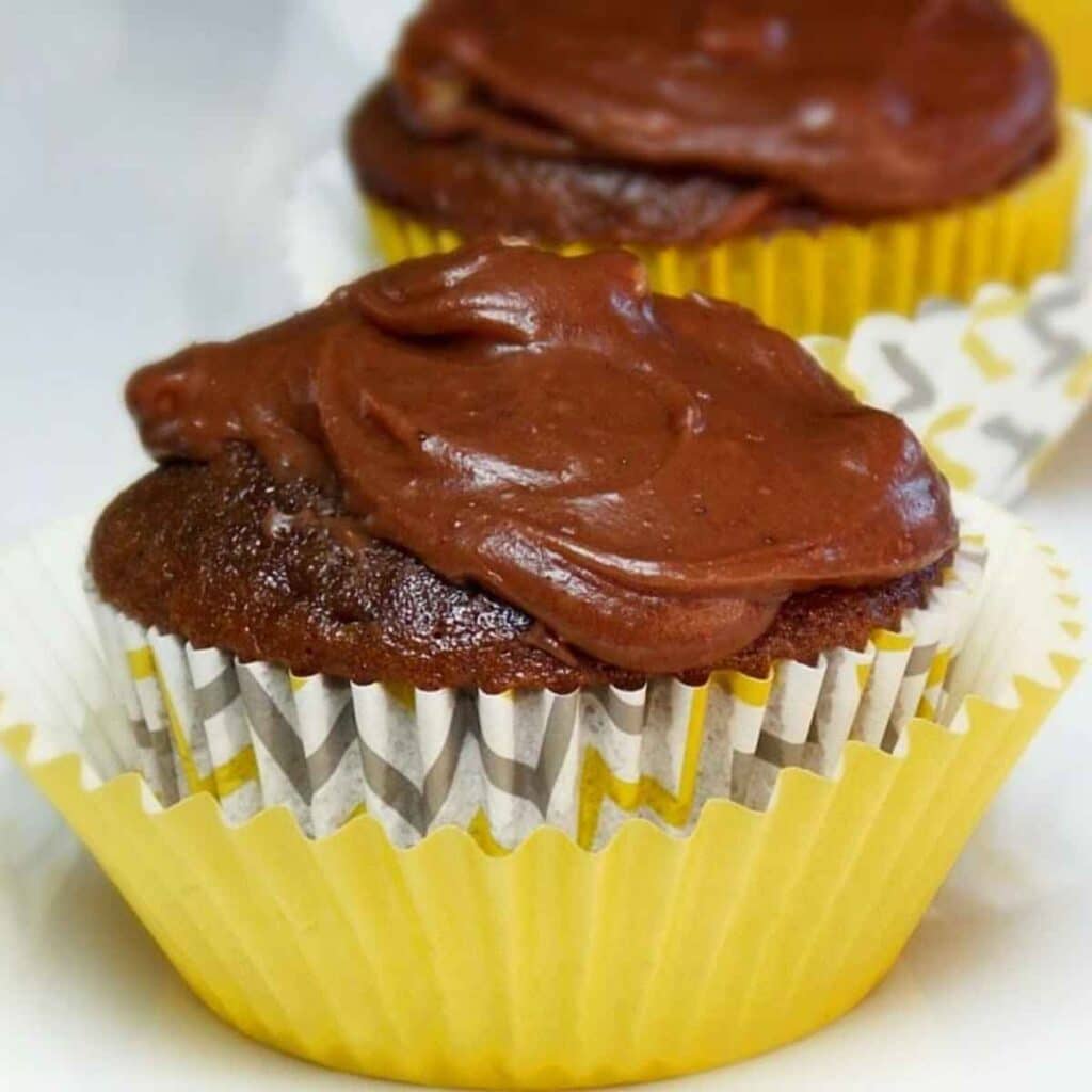 Texas Sheet Cake Cupcakes - Grumpy's Honeybunch