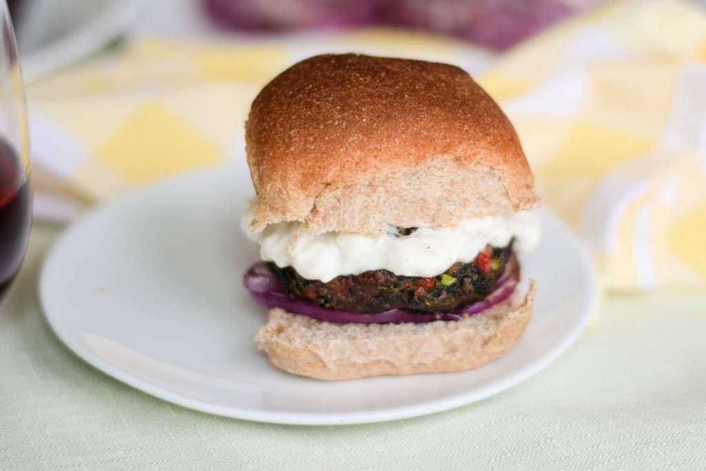 Greek Sliders with Feta Aioli - Grumpy's Honeybunch