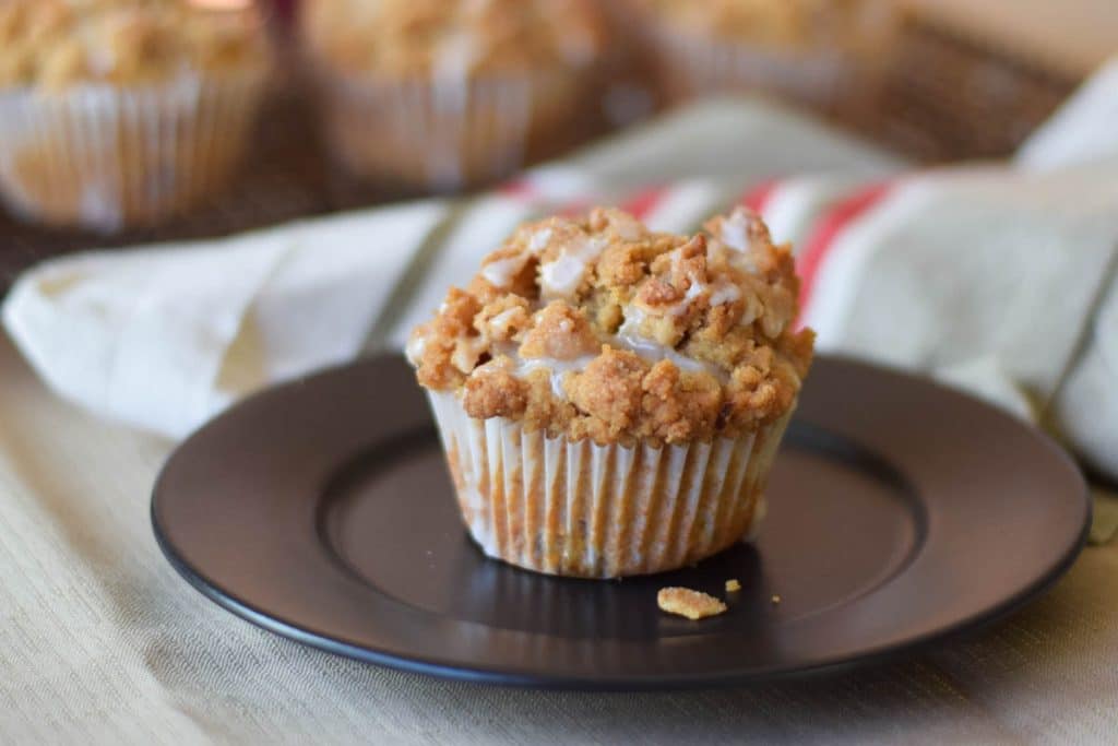 Rhubarb Crumble Muffins - Grumpy's Honeybunch