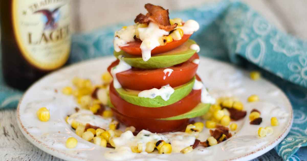 Tomato Avocado Stack - Grumpy's Honeybunch