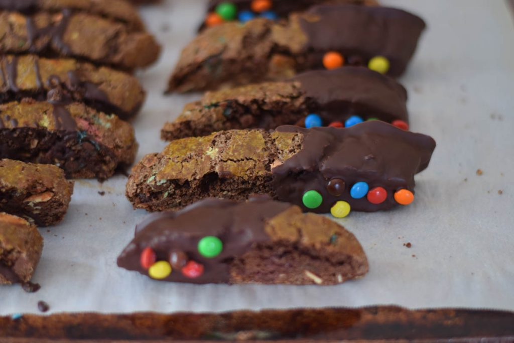Triple Chocolate Biscotti with Almonds - Grumpy's Honeybunch