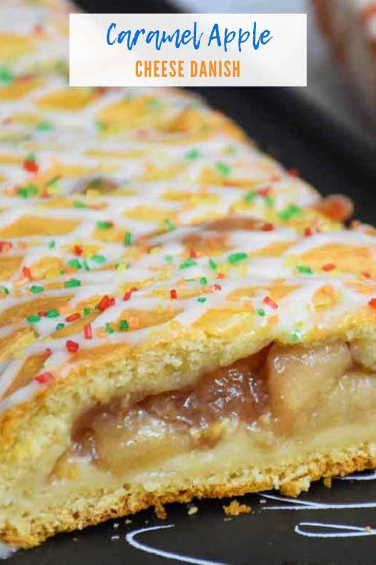 Caramel Apple Cheese Danish - Grumpy's Honeybunch