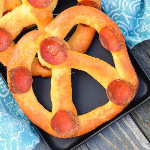Pepperoni Soft Pretzels - Keto Recipes - Grumpy's Honeybunch