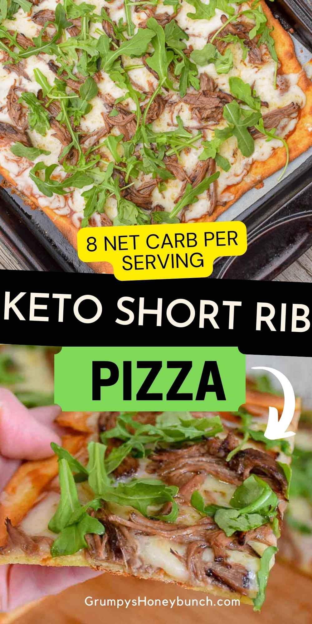 Keto Short Rib Pizza - Grumpy's Honeybunch