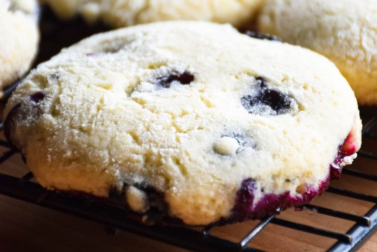 Blueberry Cookies with Lemon Glaze - Grumpy's Honeybunch