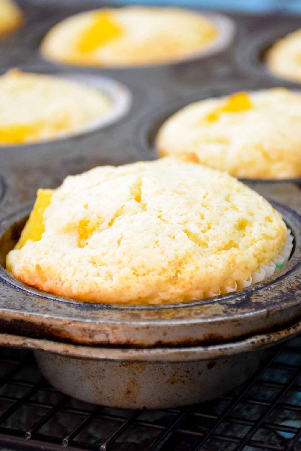 Peach Muffins - Grumpy's Honeybunch