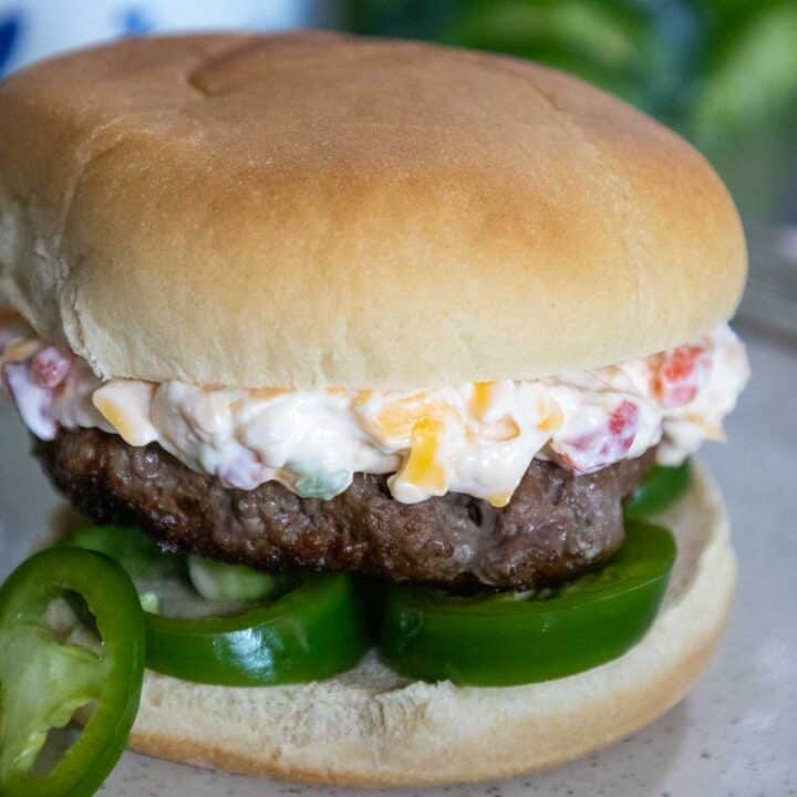 Pimento Cheese Burgers - Keto Low Carb - Grumpy's Honeybunch