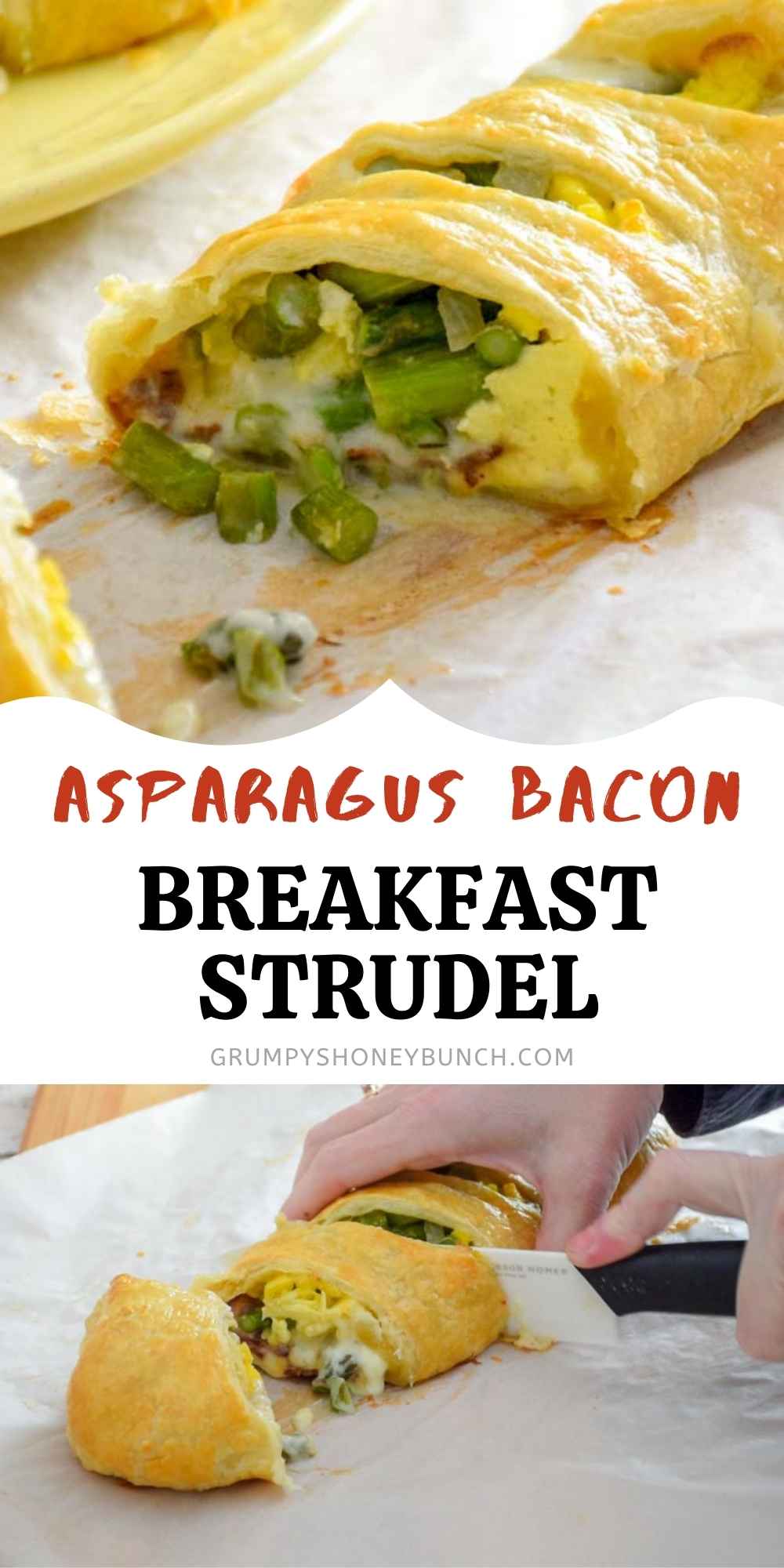 Bacon, Egg and Cheese Breakfast Strudels - Grumpy's Honeybunch