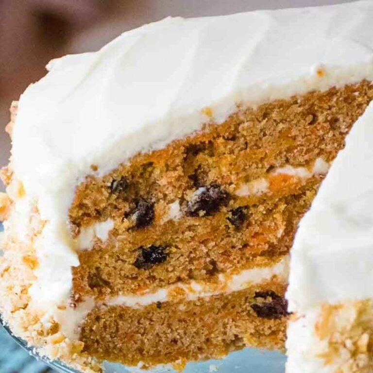 Best Carrot Cake with Raisins and Walnuts - Grumpy's Honeybunch