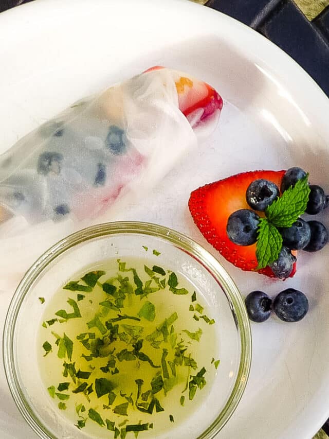 Fruit Spring Rolls - Grumpy's Honeybunch