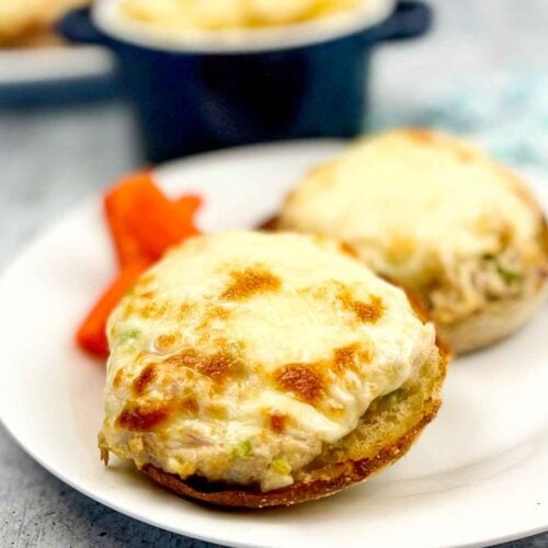 English Muffin Tuna Melts - Grumpy's Honeybunch