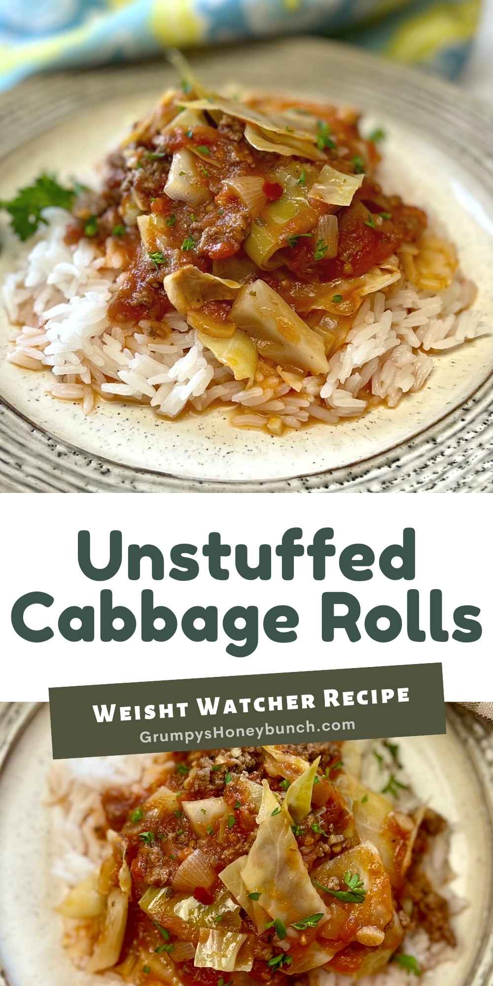 Weight Watchers Unstuffed Cabbage - Grumpy's Honeybunch