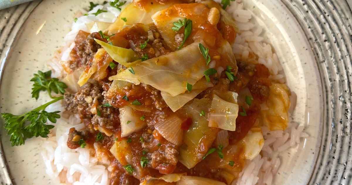 Weight Watchers Unstuffed Cabbage - Grumpy's Honeybunch