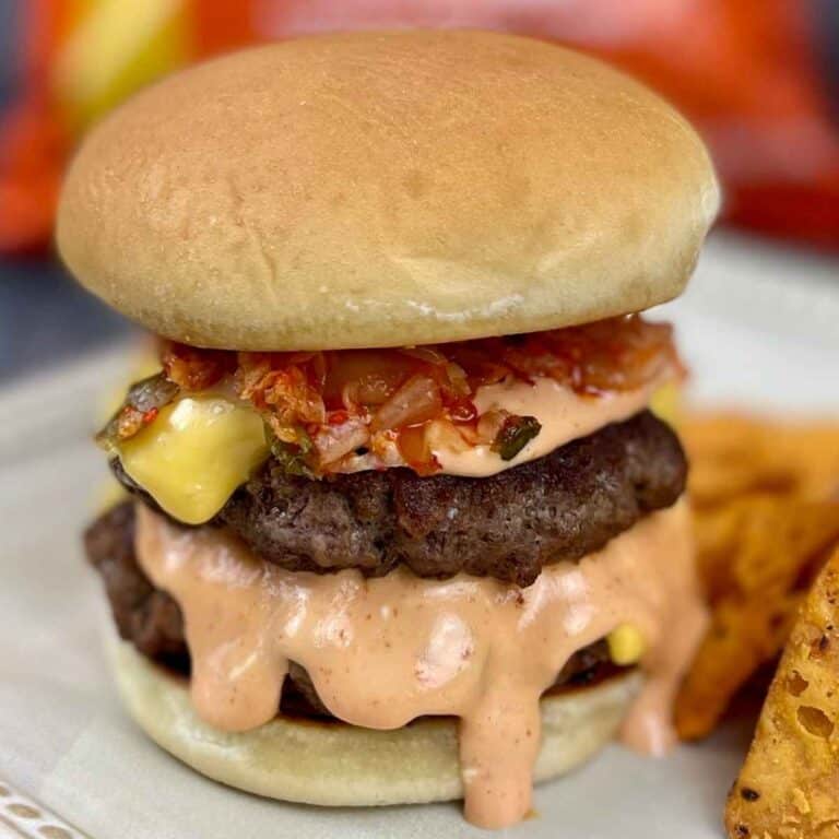 Kimchi Burgers - Grumpy's Honeybunch