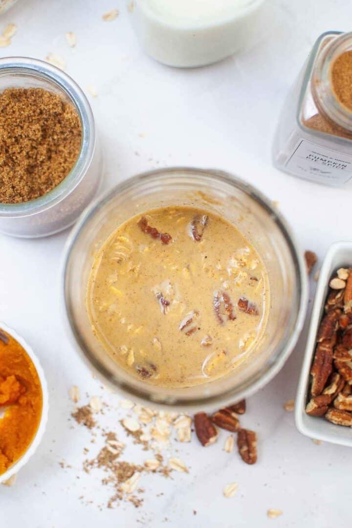Pumpkin Overnight Oats - Grumpy's Honeybunch