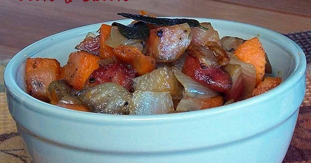 Roasted Beets and Sweet Potatoes - Grumpy's Honeybunch