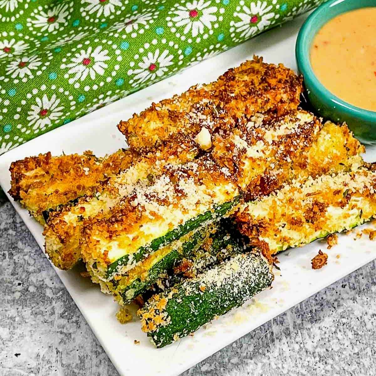 Air Fryer Zucchini Fries - Grumpy's Honeybunch