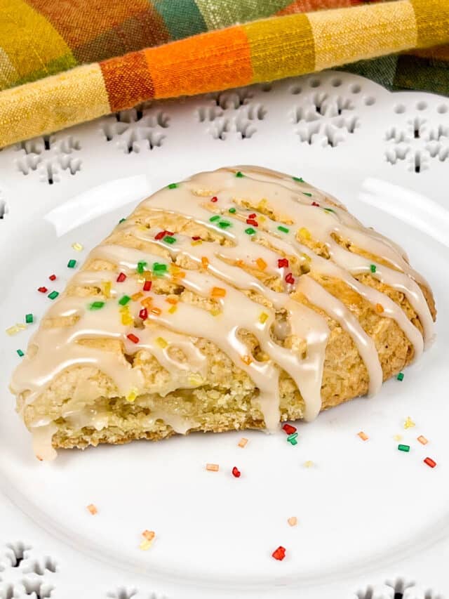 Maple Scones with Maple Glaze - Grumpy's Honeybunch