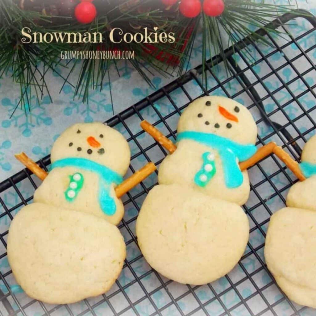 Snowman Cookies - Grumpy's Honeybunch