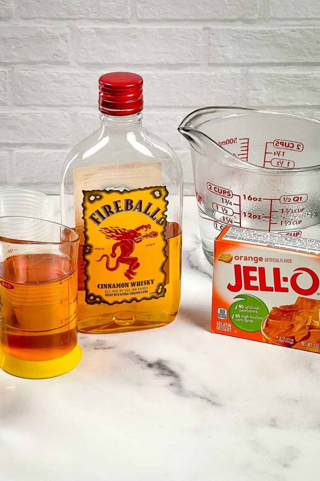 Fireball Jello Shots - Grumpy's Honeybunch