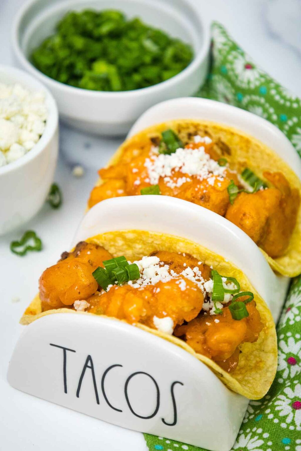 Buffalo Cauliflower Tacos - Grumpy's Honeybunch