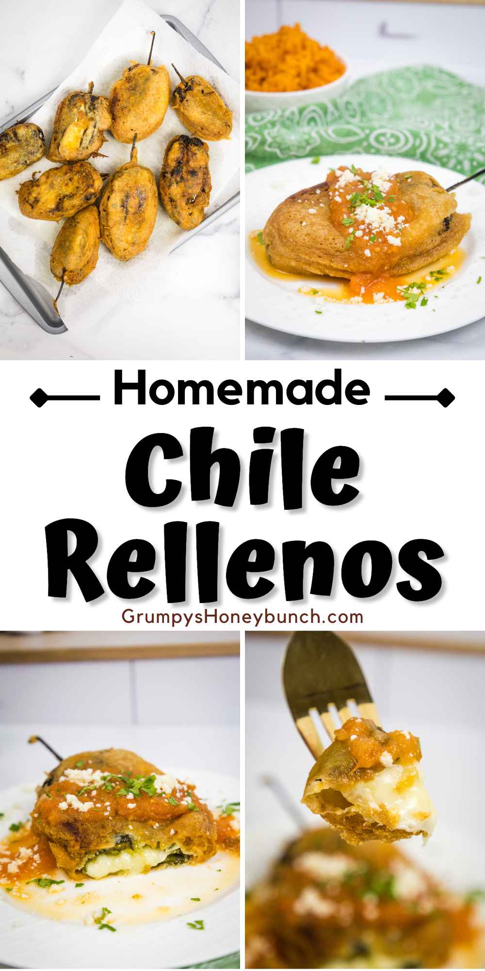 Chile Rellenos with Salsa Roja - Grumpy's Honeybunch