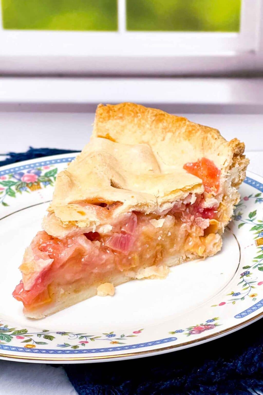 Rhubarb Custard Pie - Grumpy's Honeybunch