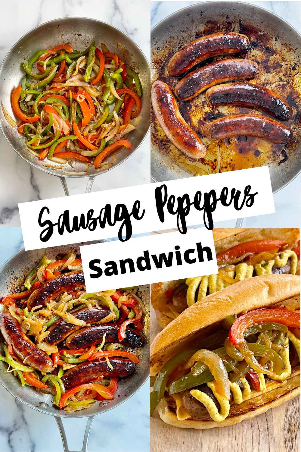 Sausage and Peppers Sandwich - Grumpy's Honeybunch