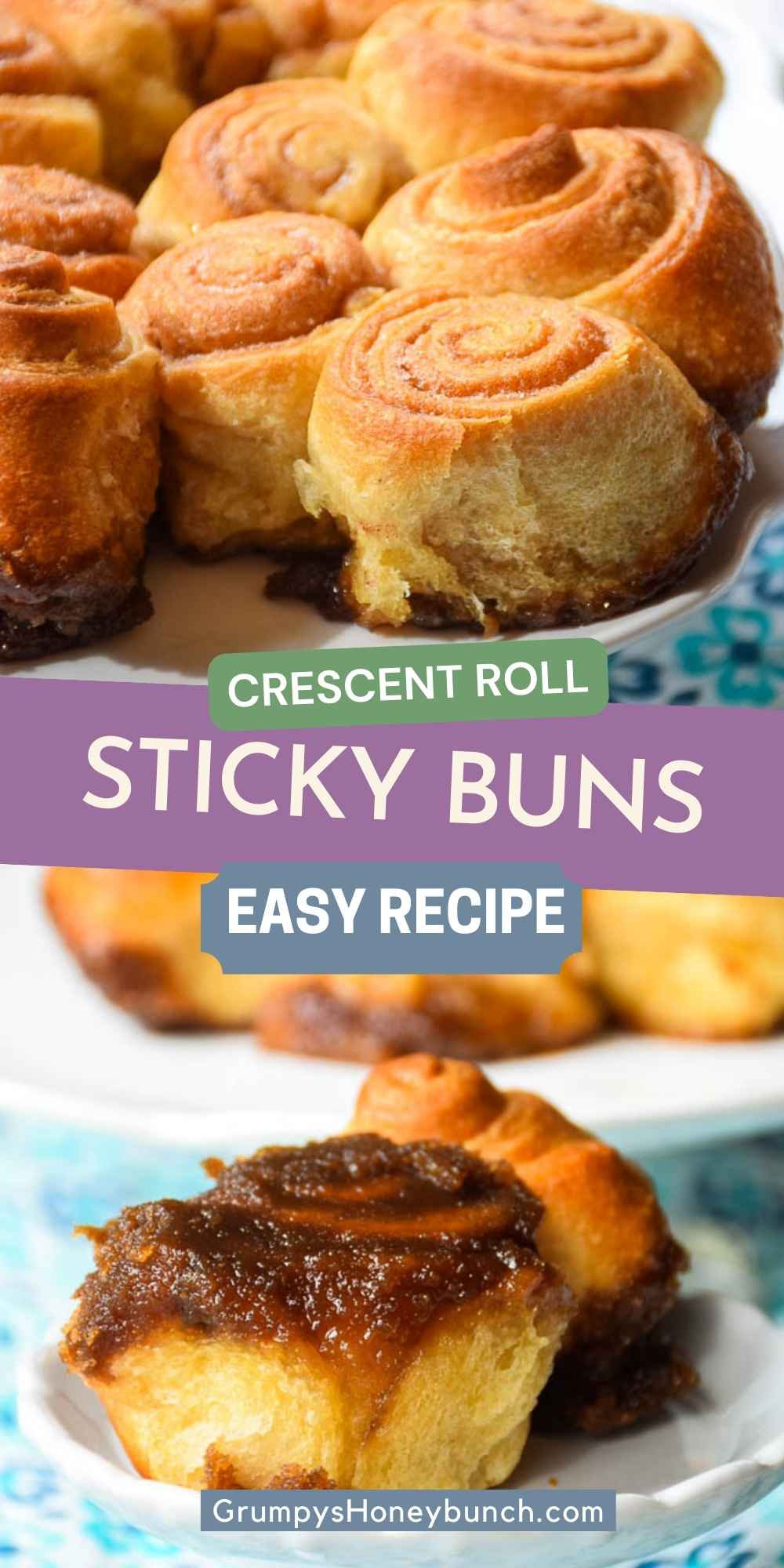 Crescent Roll Sticky Buns - Grumpy's Honeybunch