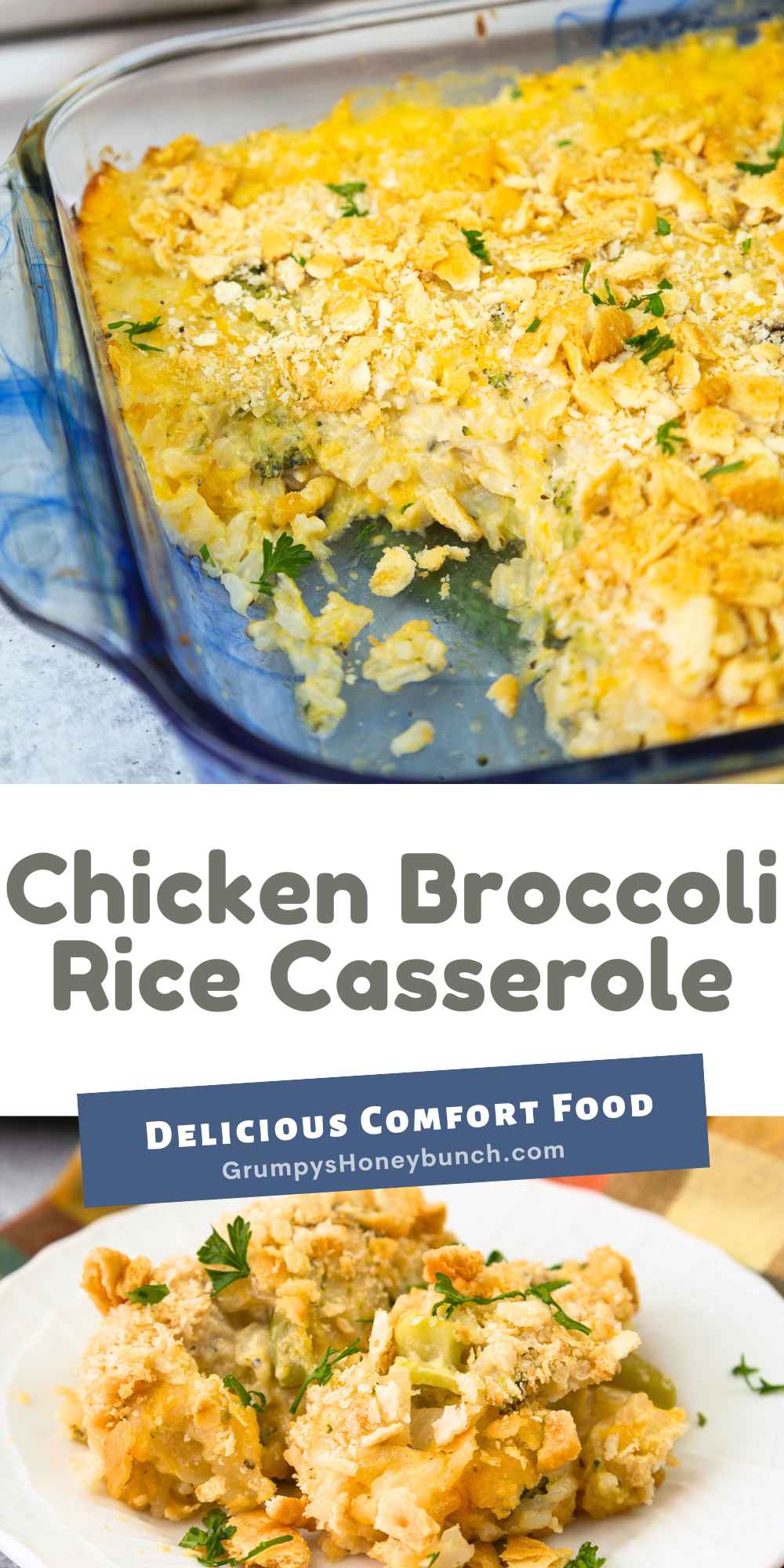 Chicken Broccoli Rice Casserole - Grumpy's Honeybunch