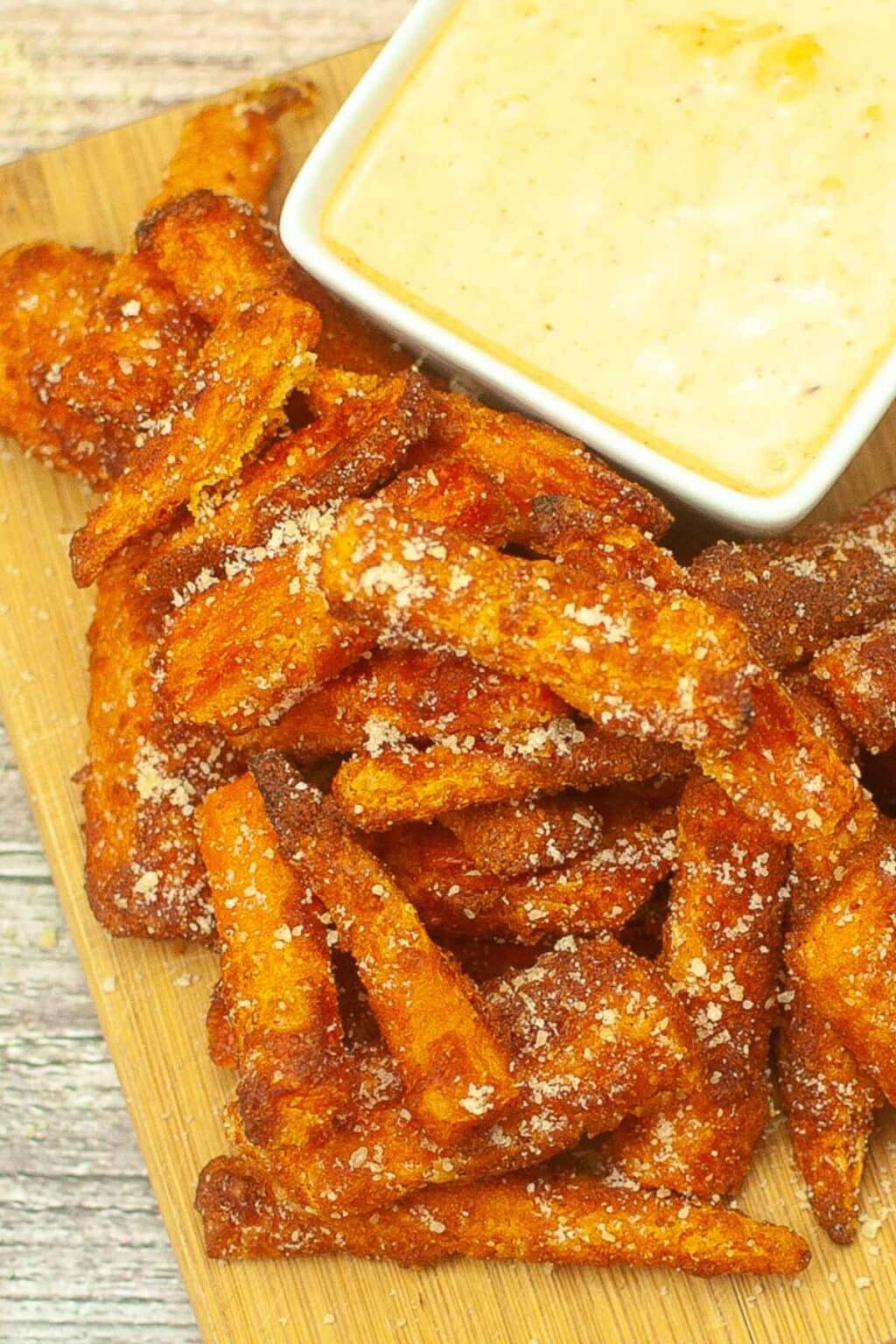 Air Fryer Carrot Fries with Crispy Parmesan Crust - Grumpy's Honeybunch