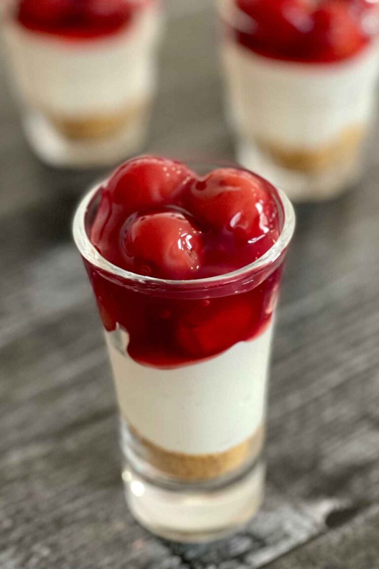Fireball Cheesecake Shots - Grumpy's Honeybunch