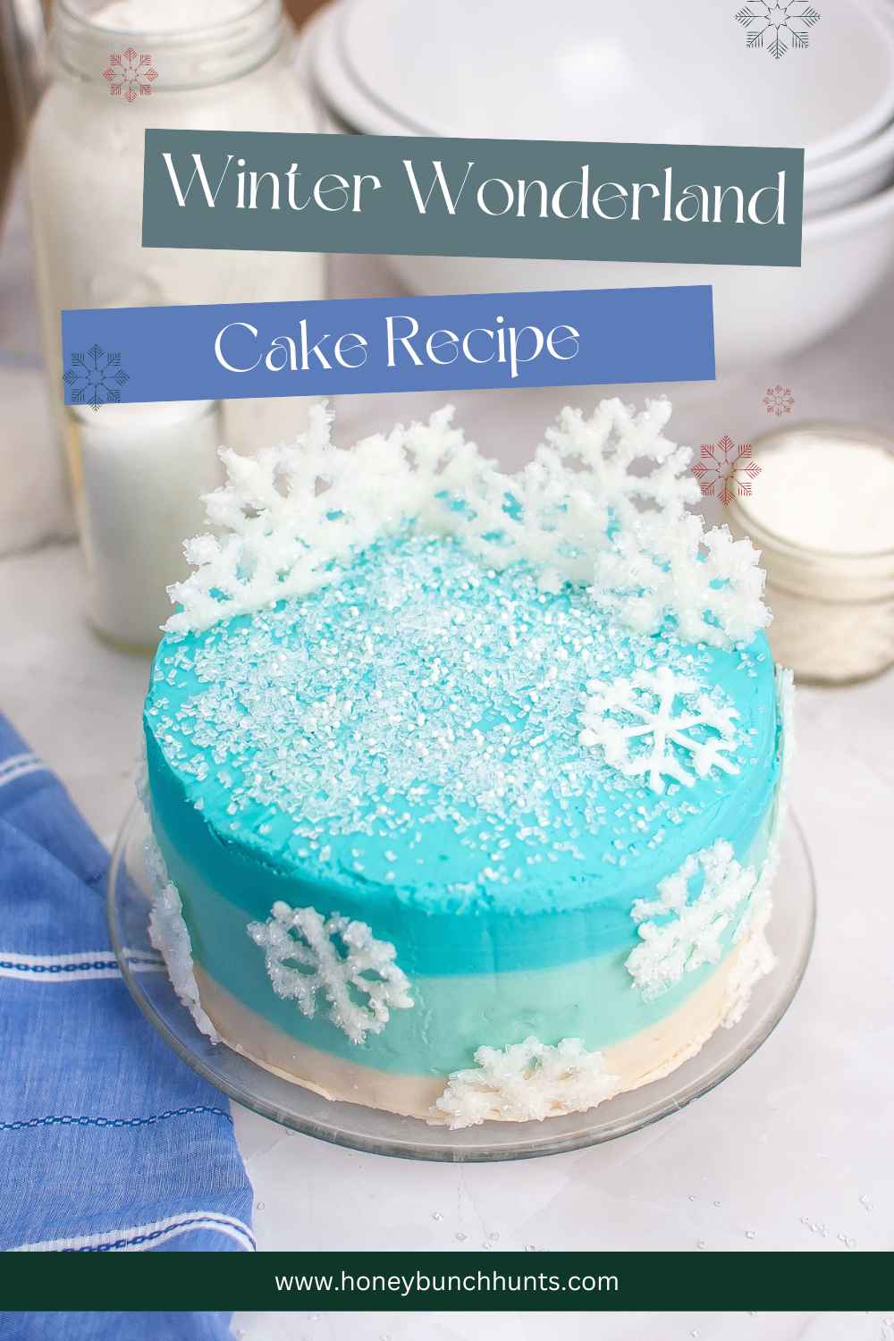 Winter Wonderland Cake with White Chocolate Snowflakes - Grumpy's ...