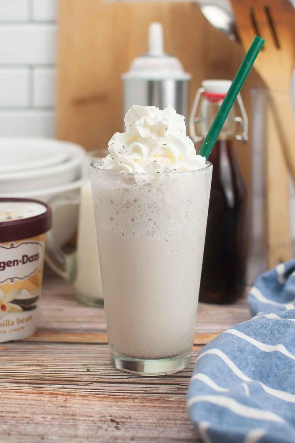 Vanilla Bean Frappuccino: Starbucks Copycat Recipe - Grumpy's Honeybunch
