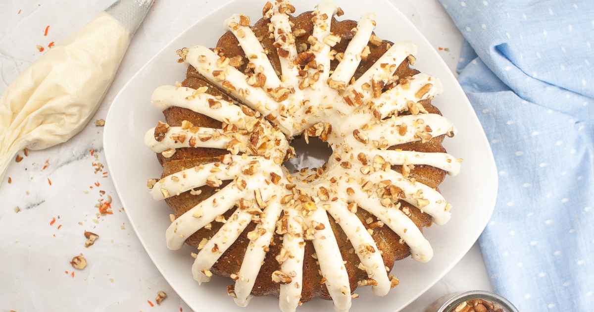 Best Carrot Bundt Cake with Cream Cheese Frosting - Grumpy's Honeybunch