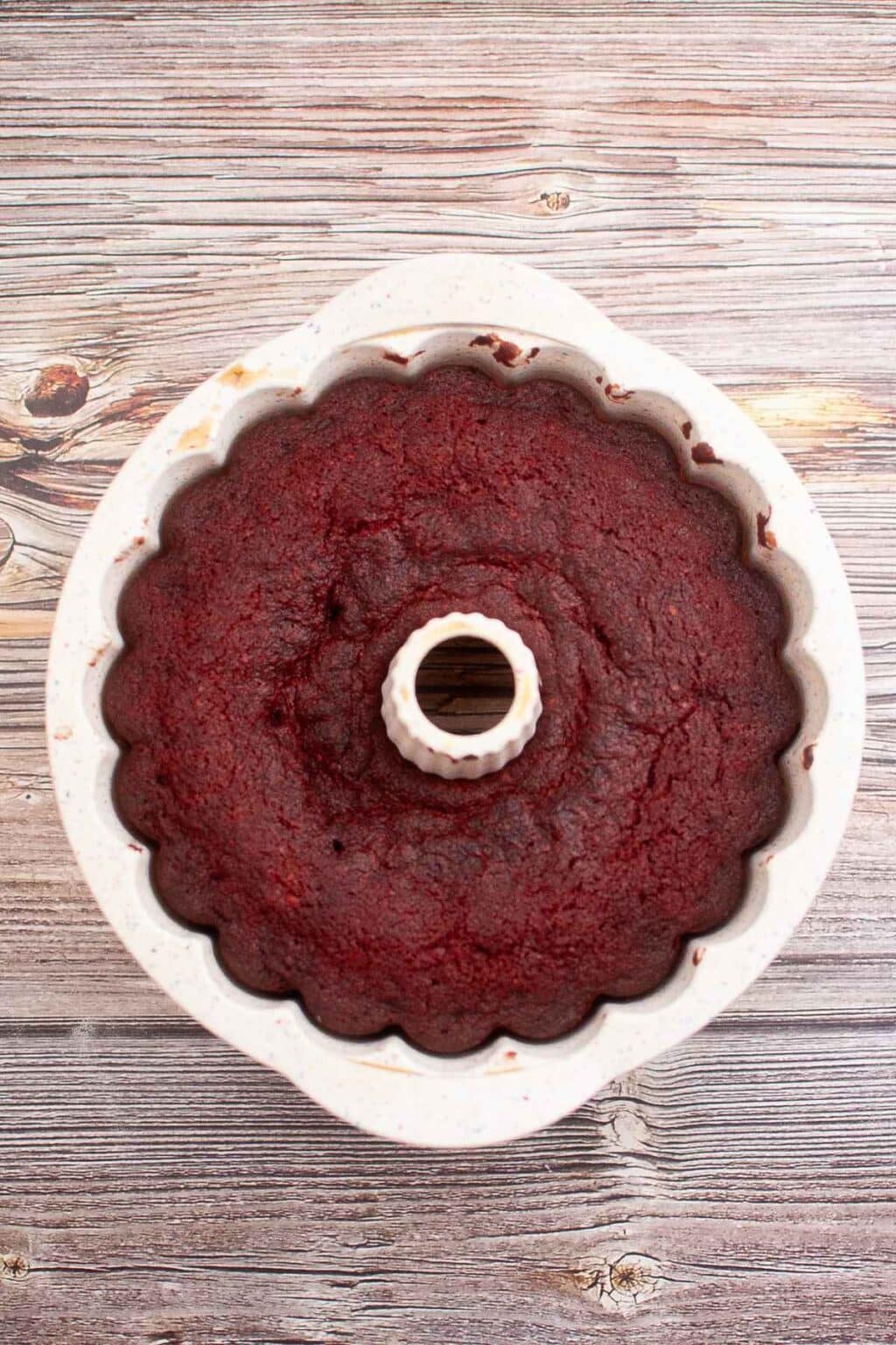 Red Velvet Bundt Cake with Cream Cheese Glaze - Grumpy's Honeybunch