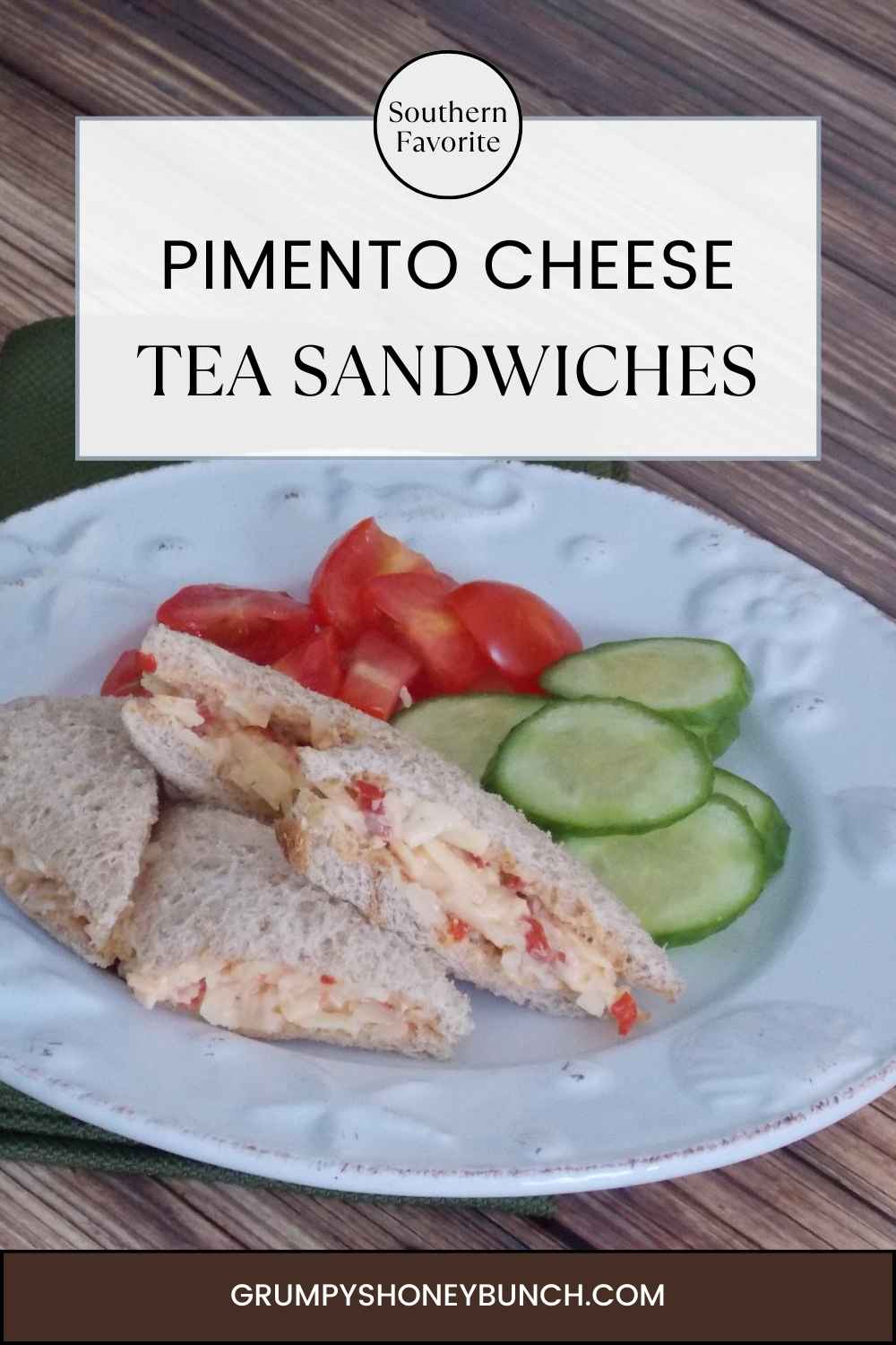 Pimento Cheese Tea Sandwiches: Best Finger Sandwich - Grumpy's Honeybunch