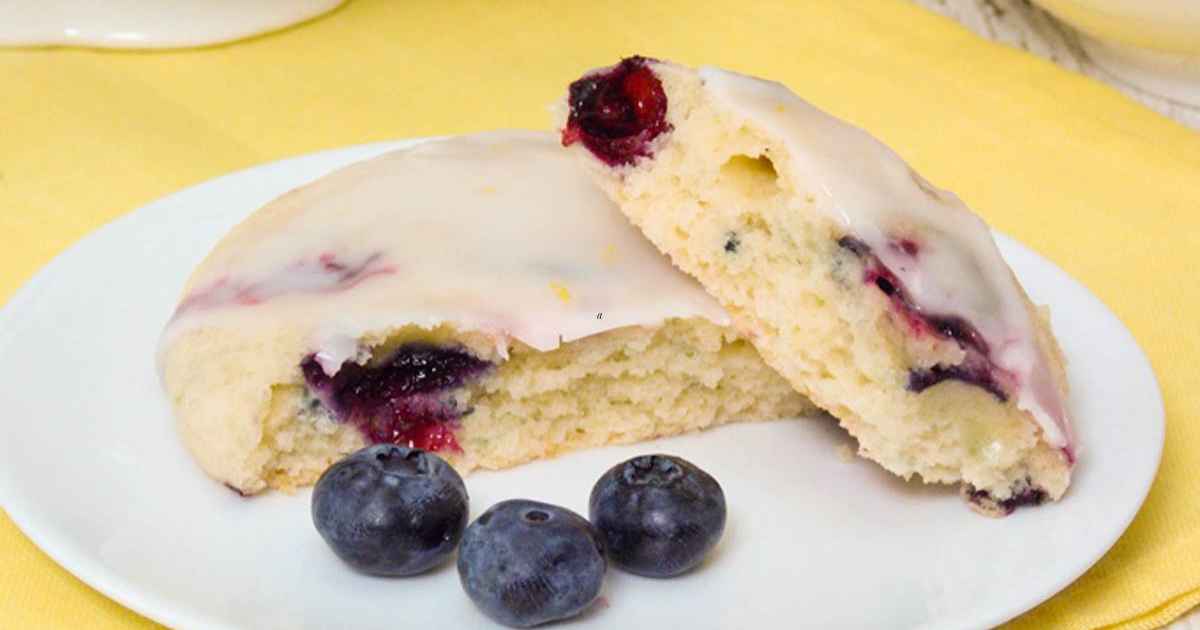 Blueberry Cookies with Lemon Glaze - Grumpy's Honeybunch