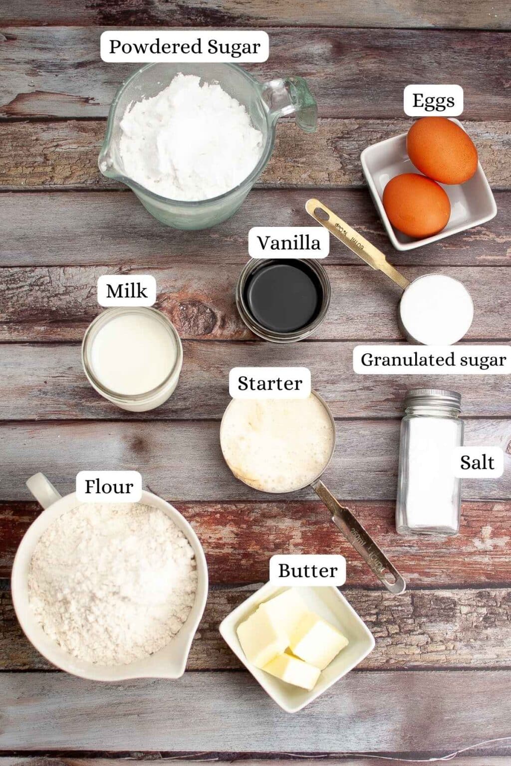 Sourdough Doughnuts with Vanilla Glaze - Grumpy's Honeybunch