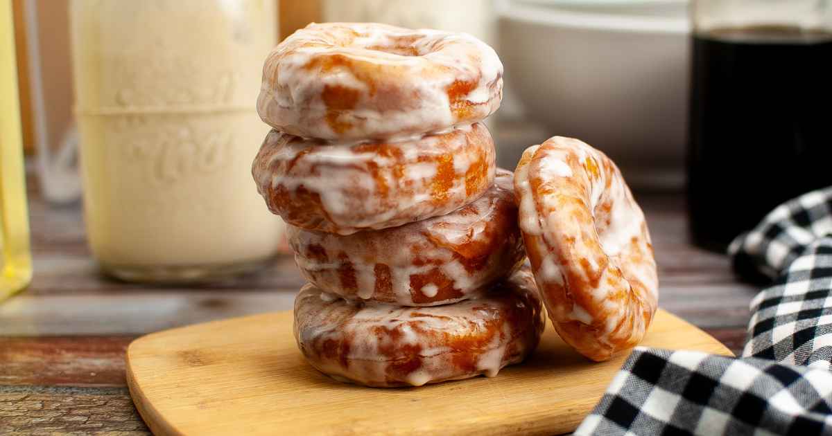 Sourdough Doughnuts with Vanilla Glaze - Grumpy's Honeybunch
