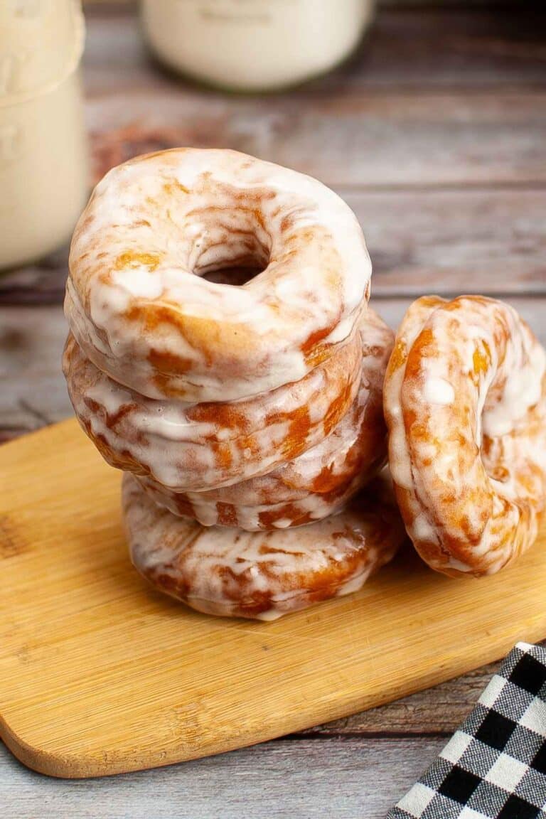 Sourdough Doughnuts with Vanilla Glaze - Grumpy's Honeybunch