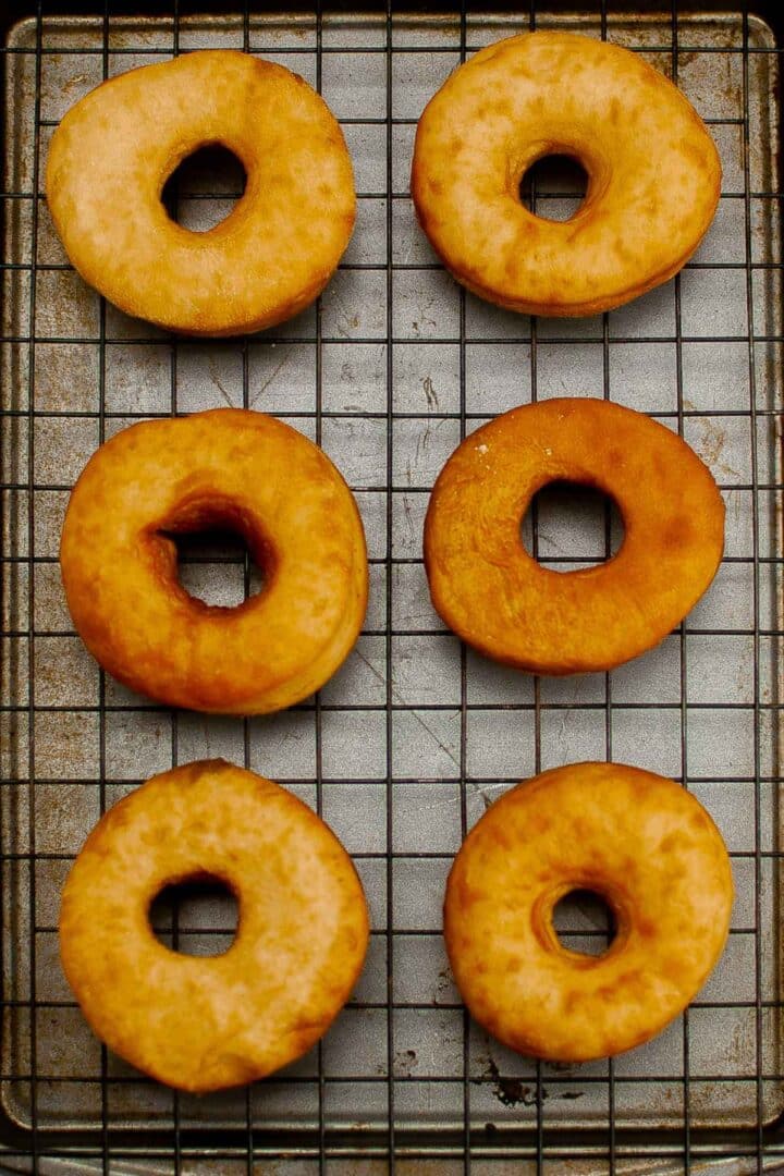 Sourdough Doughnuts with Vanilla Glaze - Grumpy's Honeybunch