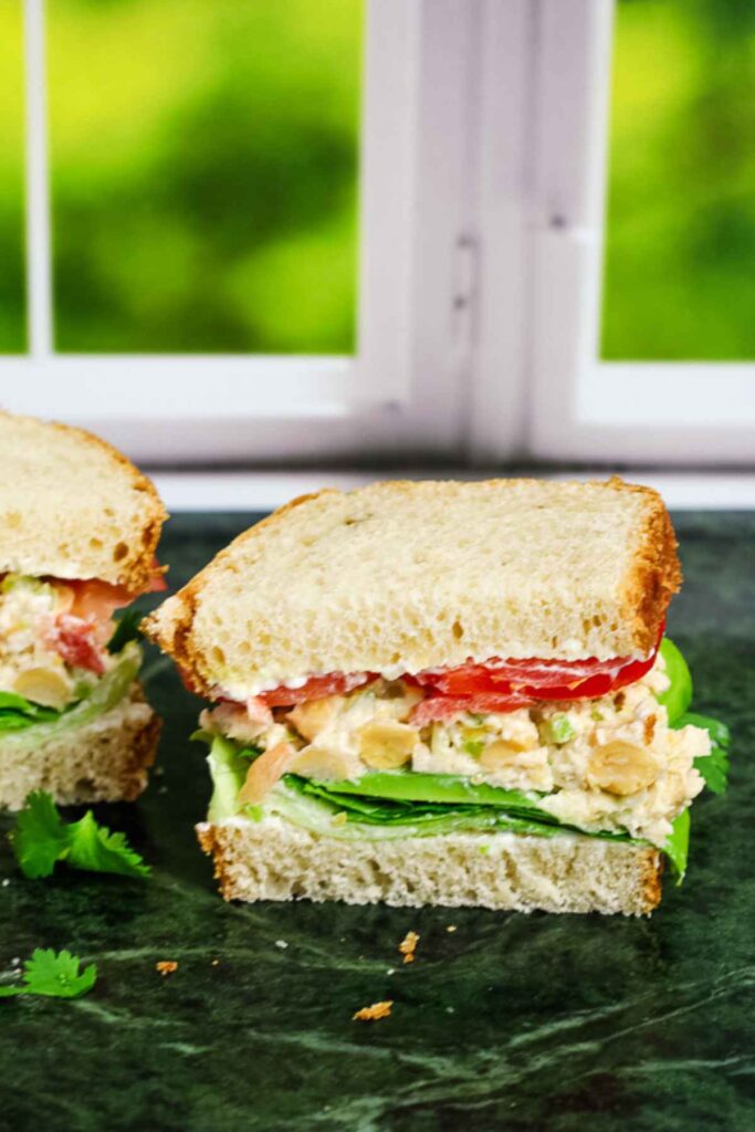 Chickpea Salad Sandwich - Grumpy's Honeybunch