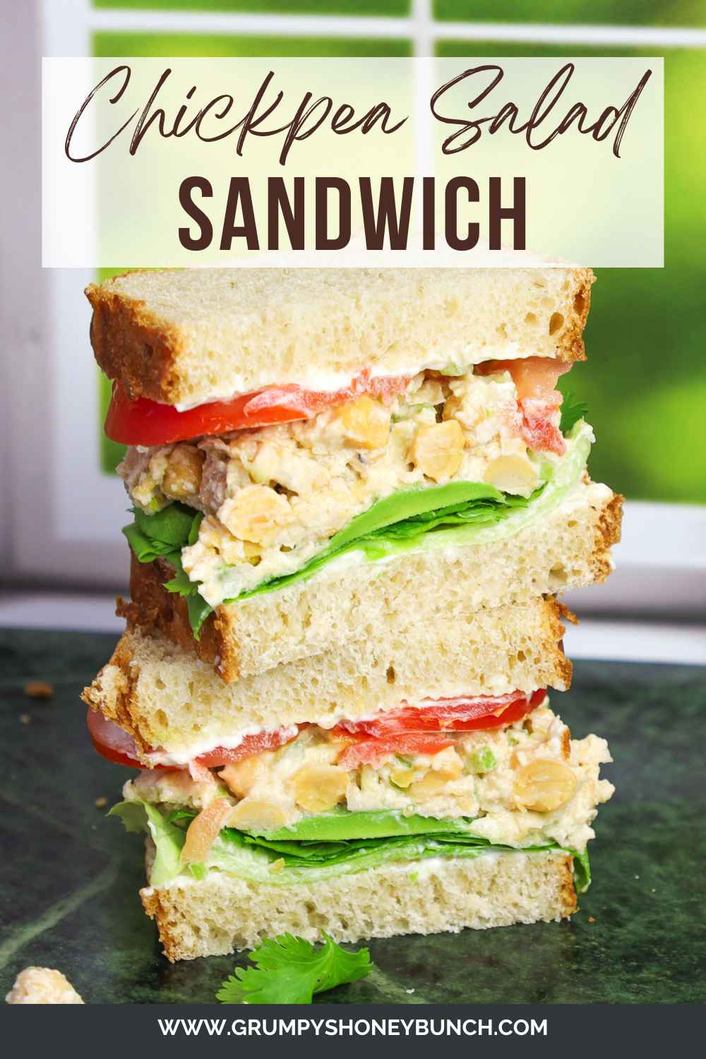 Chickpea Salad Sandwich - Grumpy's Honeybunch